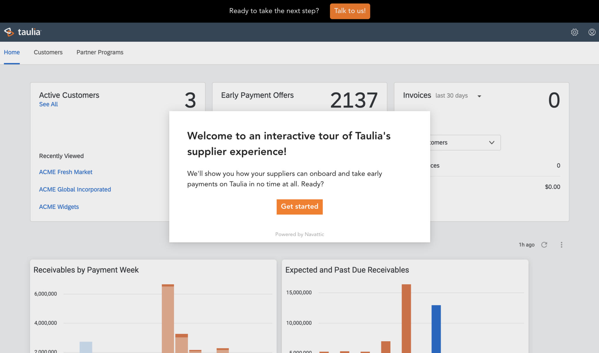 SAP Taulia Product Tours | SAP Taulia